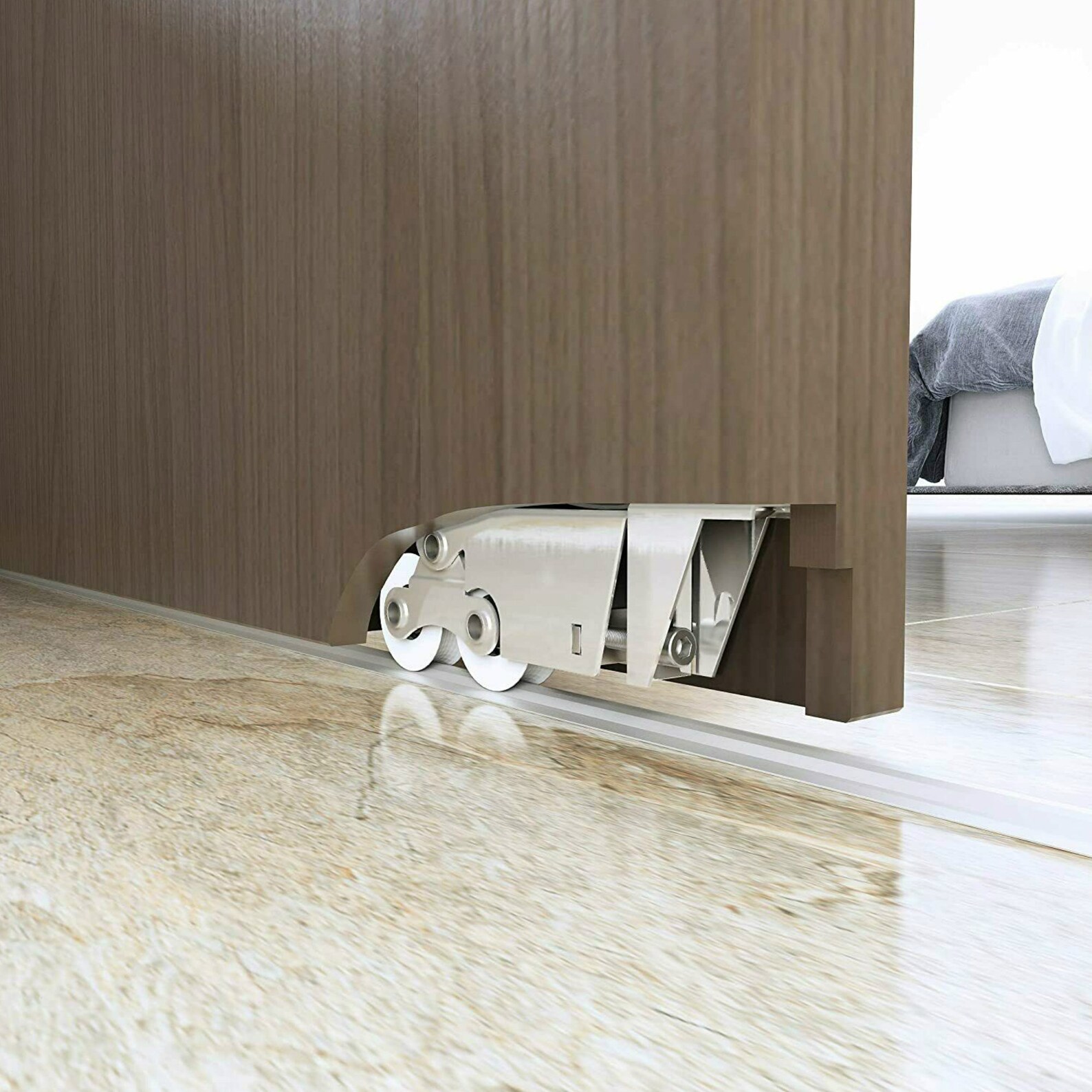 Wall Mounted Aluminium Alloy Concealed Sliding System Hidden - Etsy