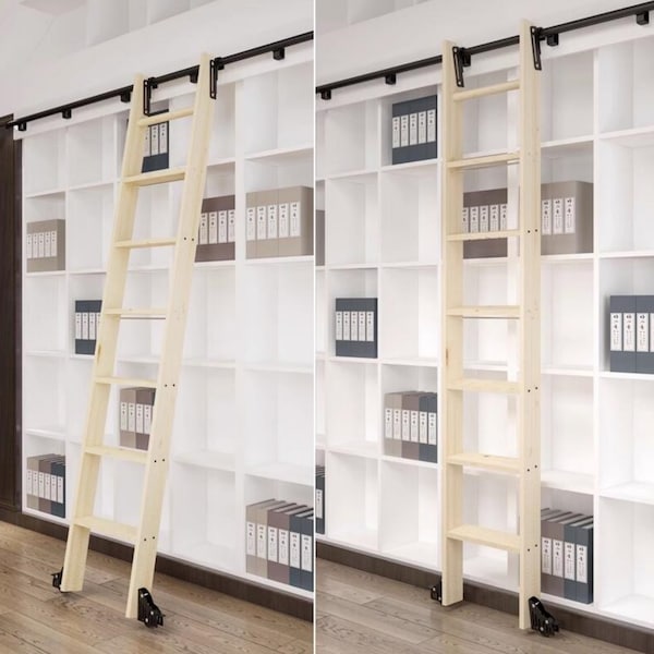Rolling Library Ladder - Etsy
