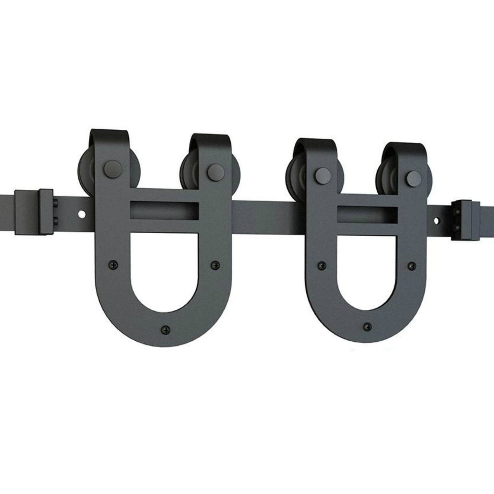 Contemporary Style Black Steel Heavy Duty Wheel Sliding Barn - Etsy