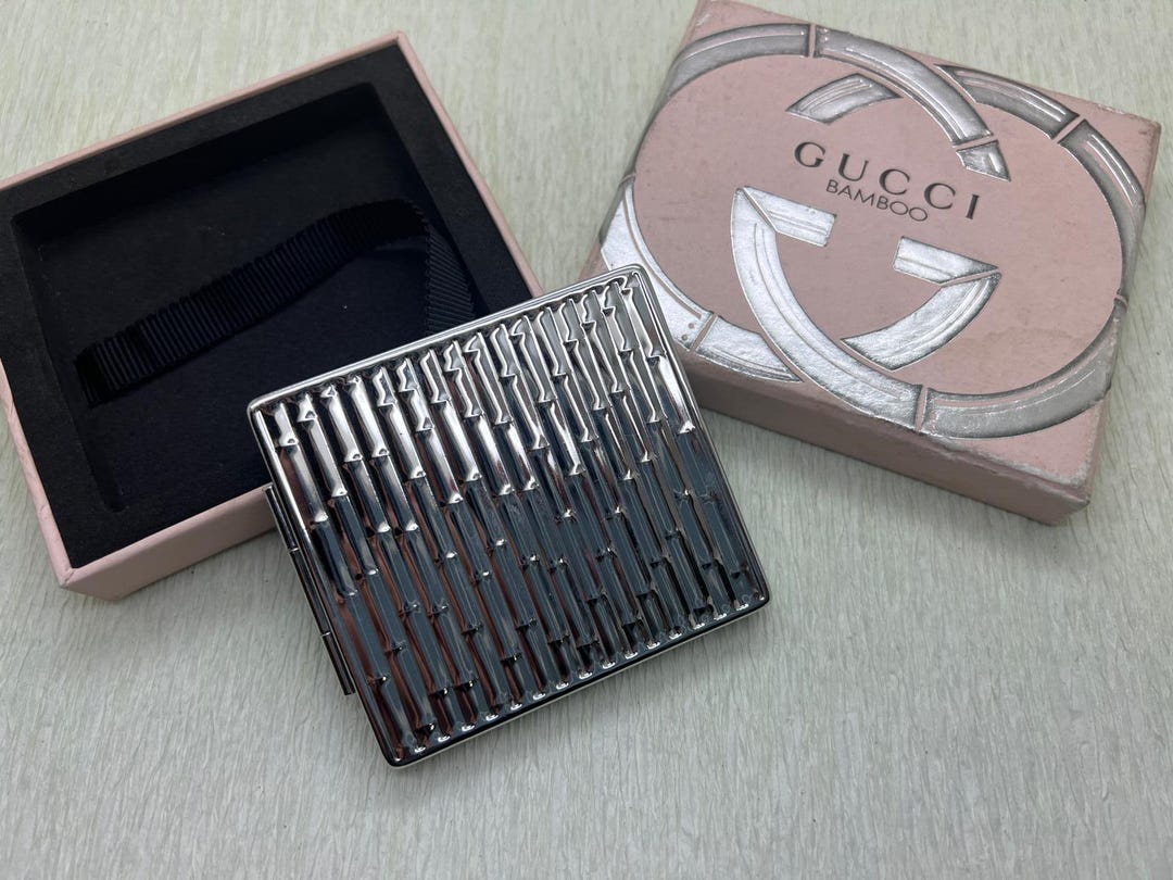 Small Gucci Bamboo Pocket Mirror - Complete With Original Box - Etsy