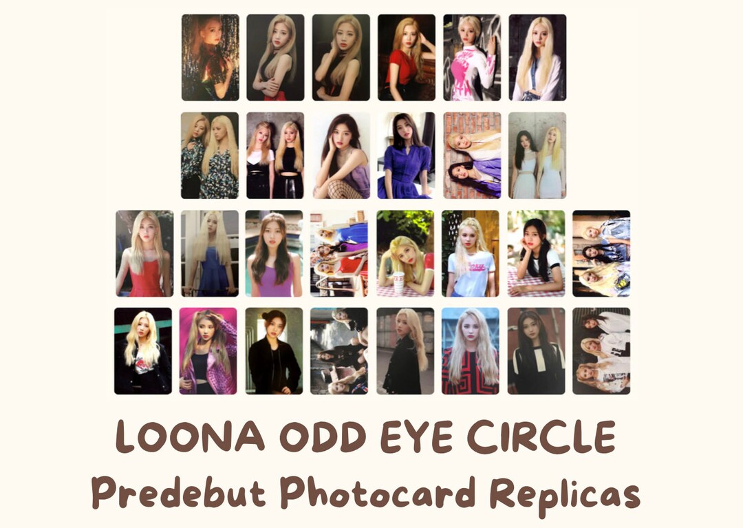 LOONA Odd Eye Circle OEC Pre Debut Solo Album Photocard Replicas Kim Lip Jinsoul Choerry Unit ...