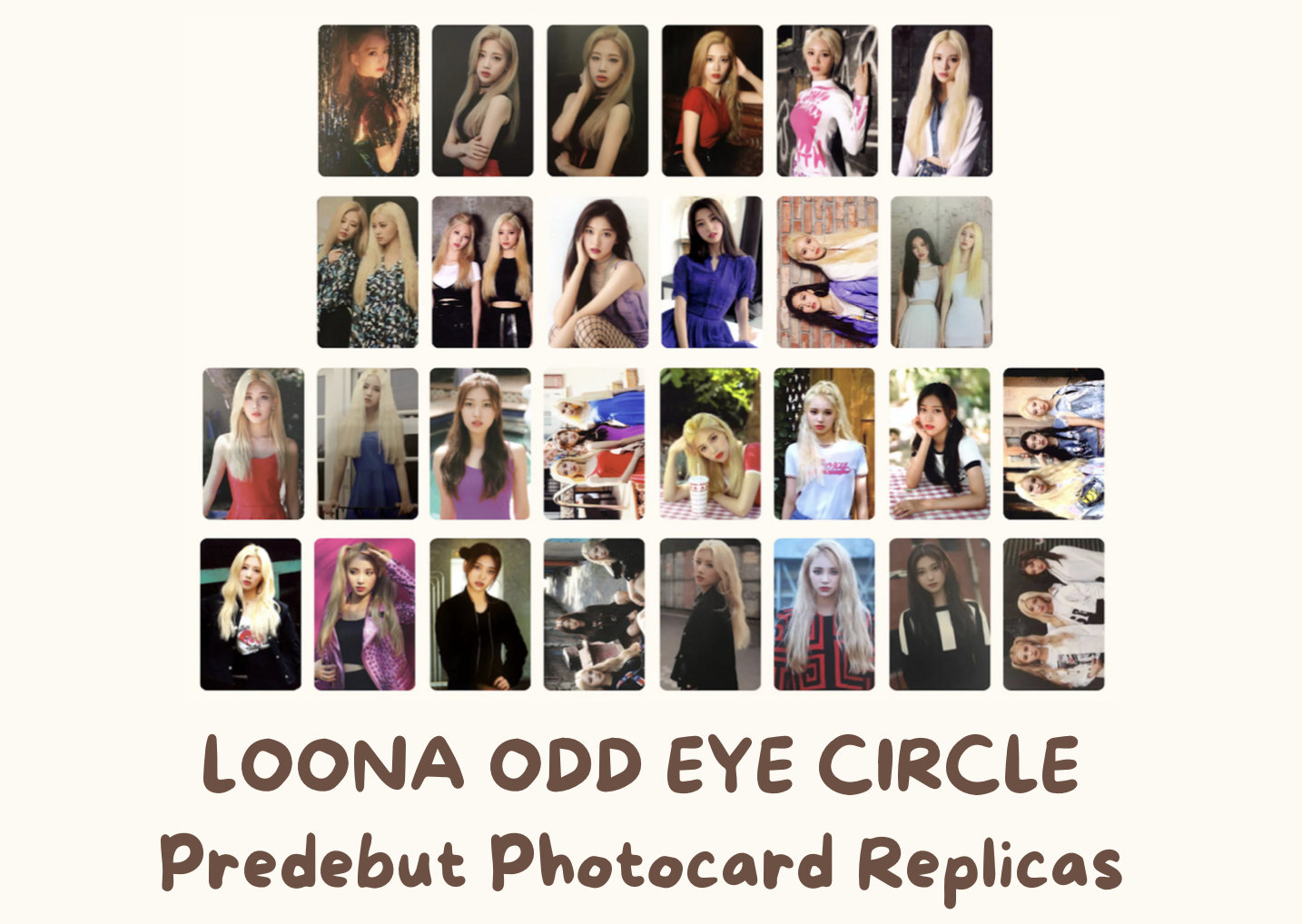 Loona Odd Eye Circle Oec Pre Debut Solo Album Photocard Replicas Kim