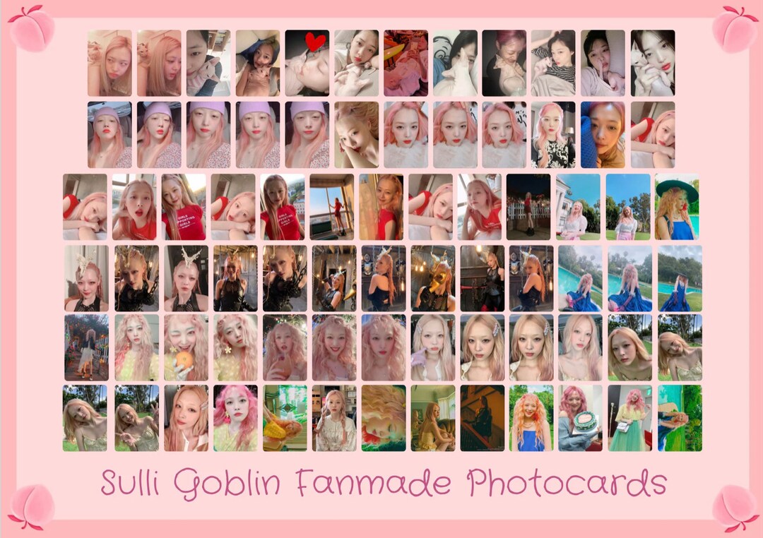 Sulli Fx FX Goblin Album Era Fanmade Photocards KPOP Fanmade Photocard Sulli Goblin batch C - Etsy