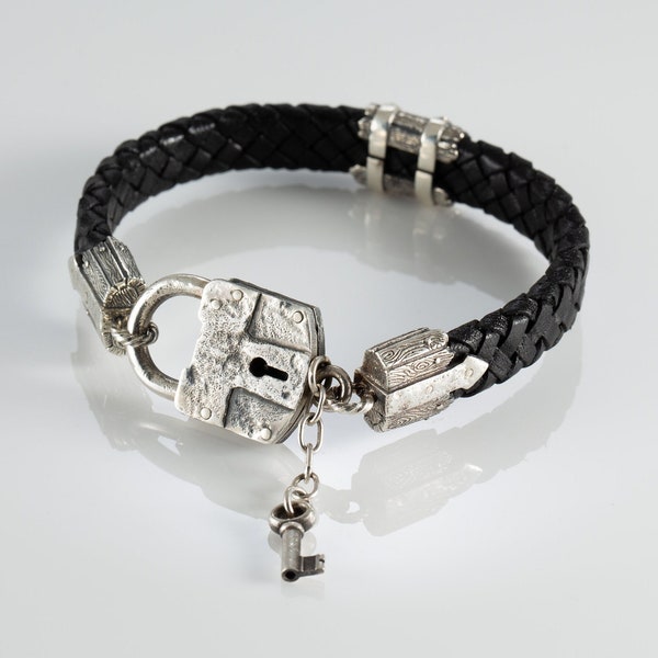 Lock Key Bangle - Etsy