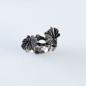 Sterling Silver Grape Leaf Ring Sterling Silver 925, Minimalist Ring ...