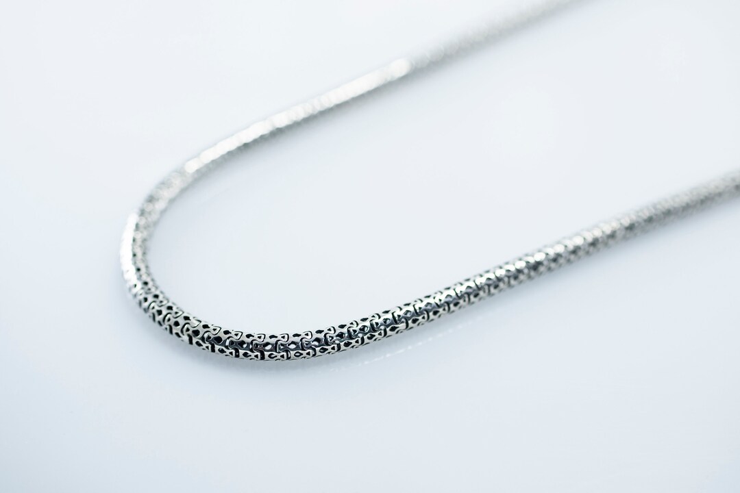 Men's Women's Real Solid 925 Sterling Silver Smooth Shiny Round Chain ...