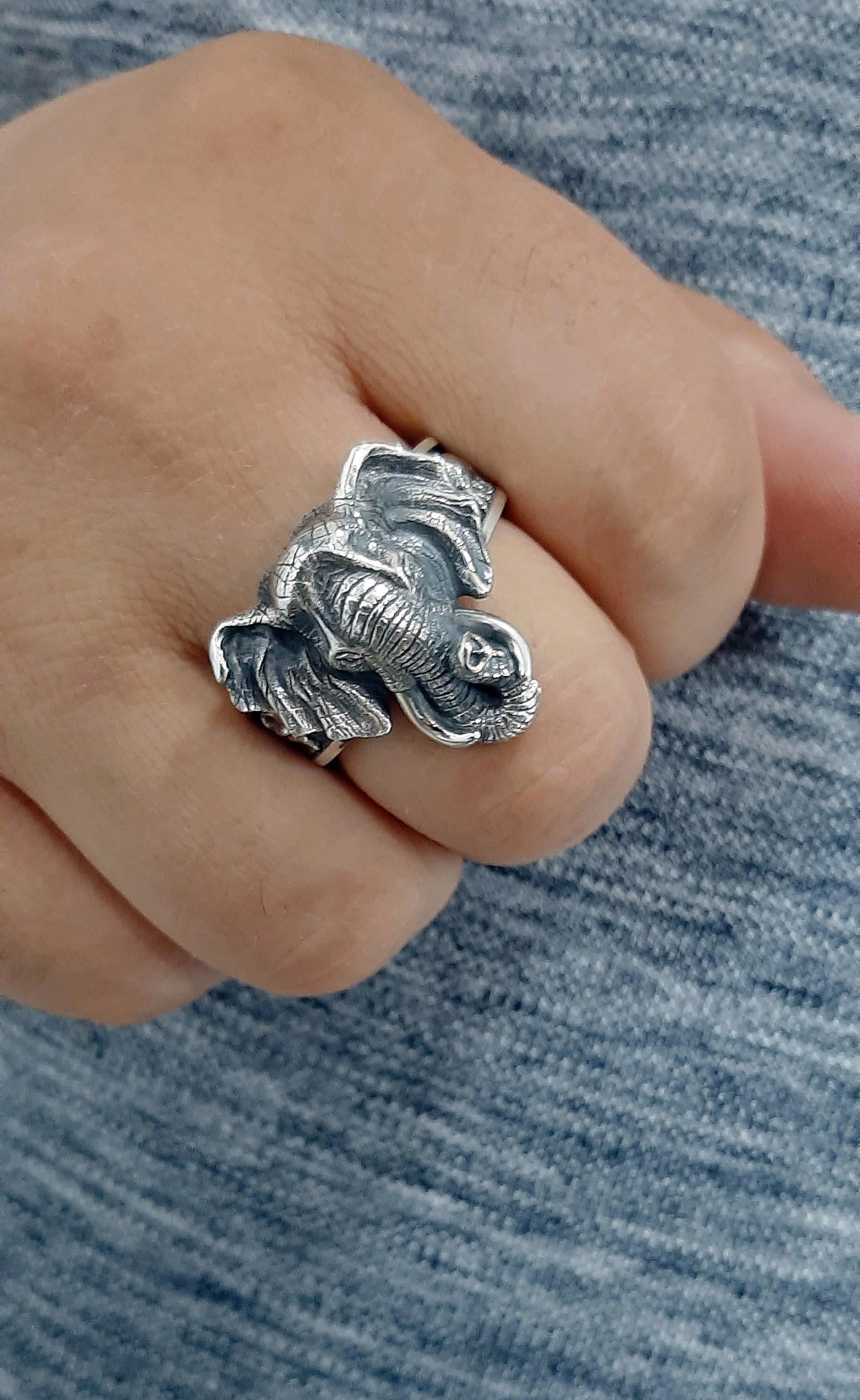 Ring Elephant Sterling Silver 925, Ring for Men, Ring for Women ...
