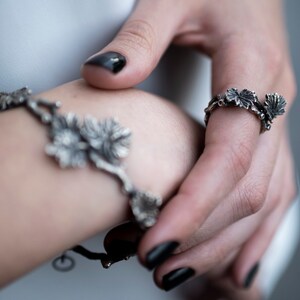 Sterling Silver Grape Leaf Ring Sterling Silver 925, Minimalist Ring ...