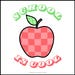 Set of 45 Checkered Apple With Leaf Clipart PNG Images - Digital ...