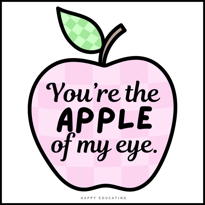 Set of 45 Checkered Apple With Leaf Clipart PNG Images - Digital ...