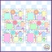 6 Retro Pastel Computer Wallpaper, Pastel Desktop Wallpaper, Colorful ...