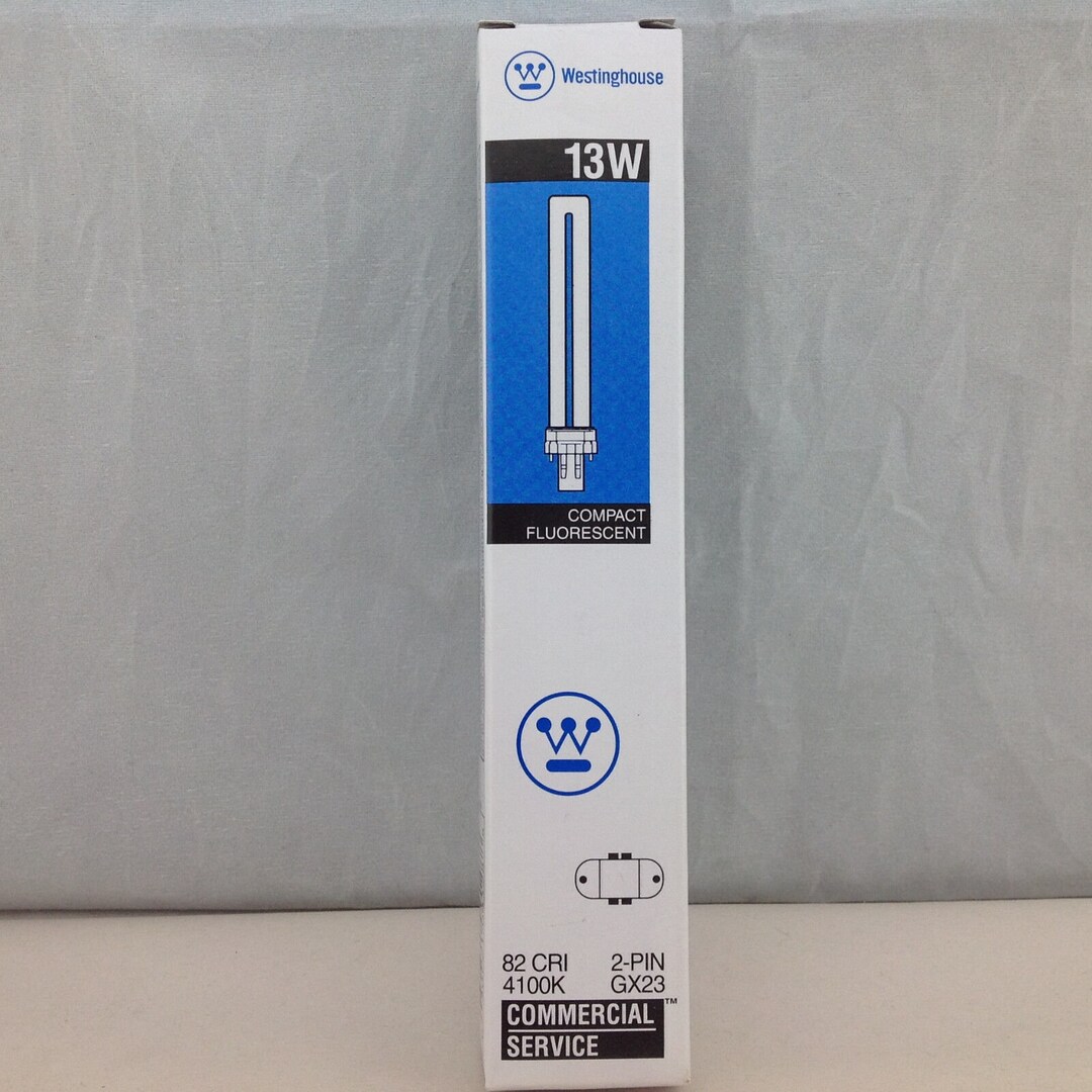 Westinghouse 06128 13W 2 Pin Compact Fluorescent Bulb 82 CRI 4100K GX23 ...
