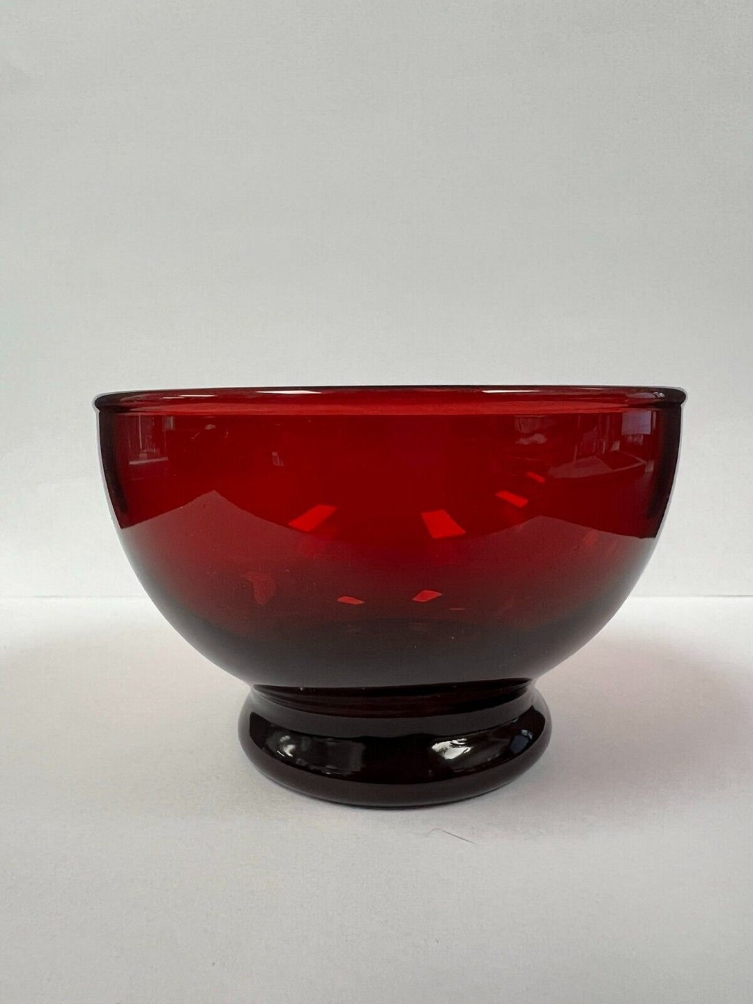 Vintage Ruby Red Small Bowl Candy Dish 2.25" Tall 3.75" Diameter - Etsy