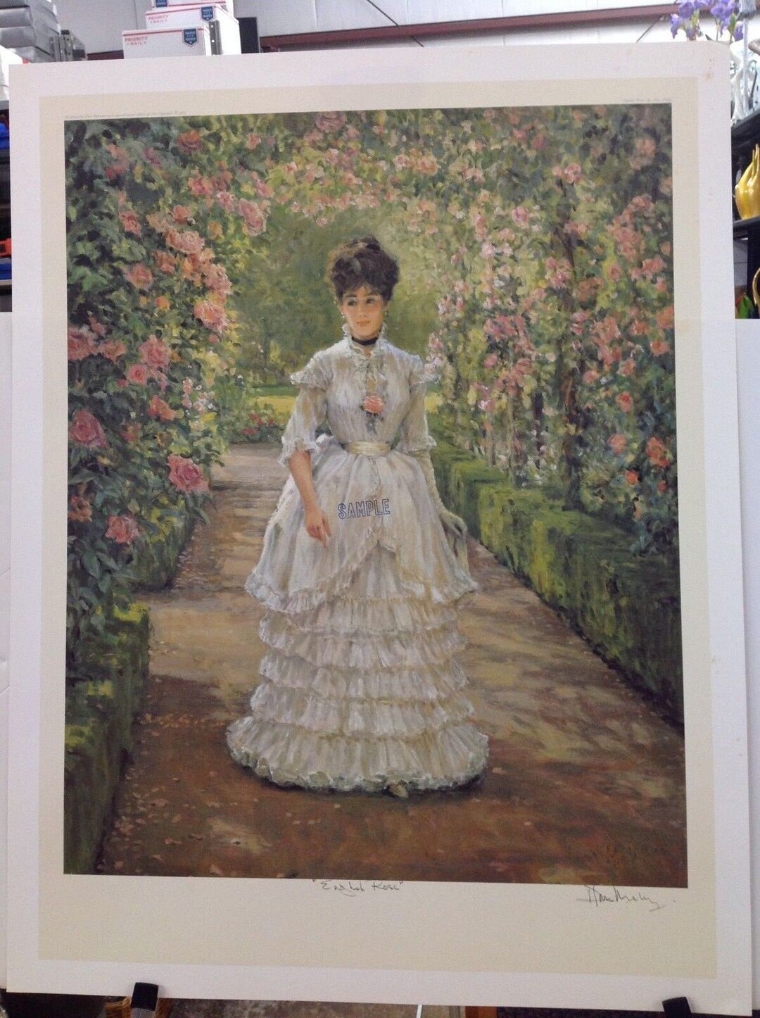 Alan Maley - English Rose - Hand Signed - Stamped Sample Print 21 X 27 - Etsy