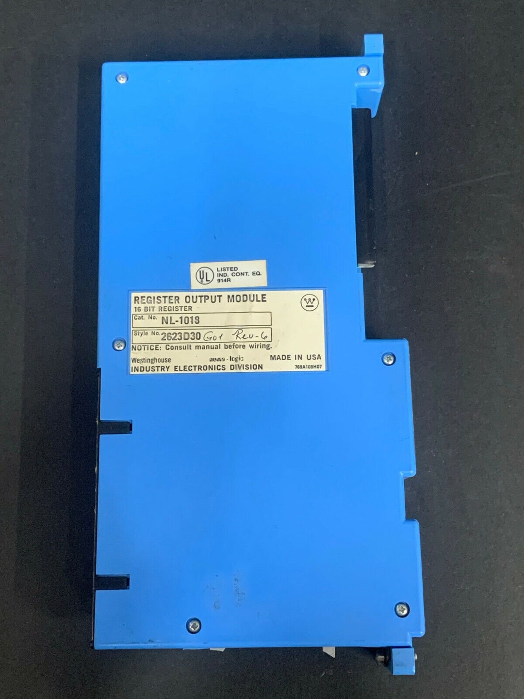 Westinghouse Numa-logic NL-1018 16-bit Register Output Module - 30 Day ...