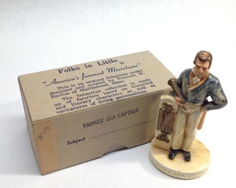 Miniature Sea Captain Figure - Etsy