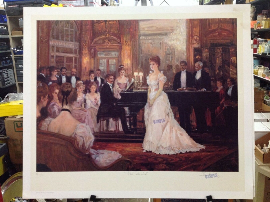 Alan Maley the Recital Hand Signed Stamped Sample Print - Etsy