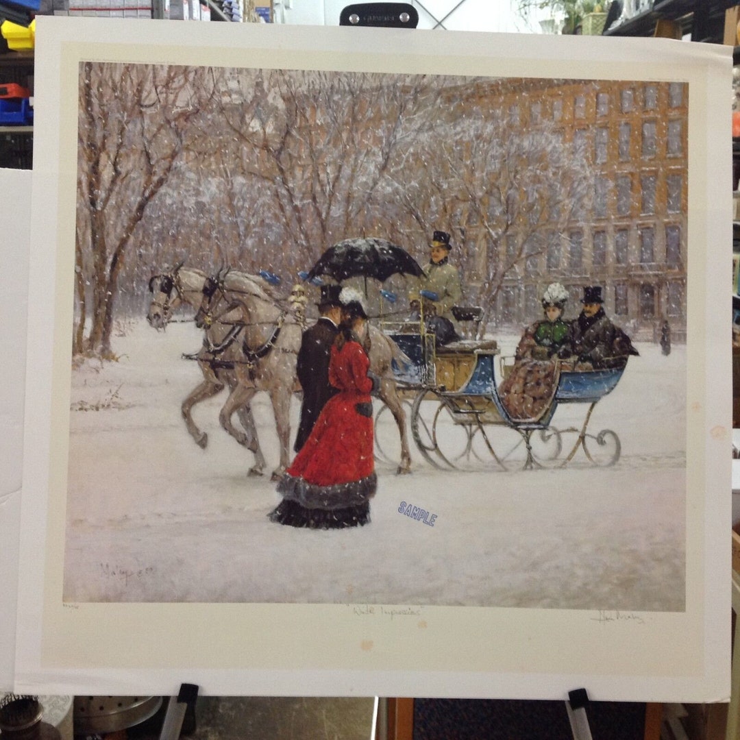 Alan Maley Winter Impressions Hand Signed Stamped Sample - Etsy