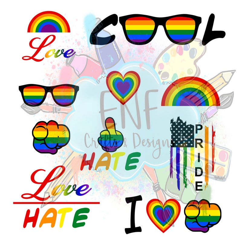 Pride Bundle Lgbt Gay-pride PNG SVG PDF Studio3 Jpg Dxf - Etsy