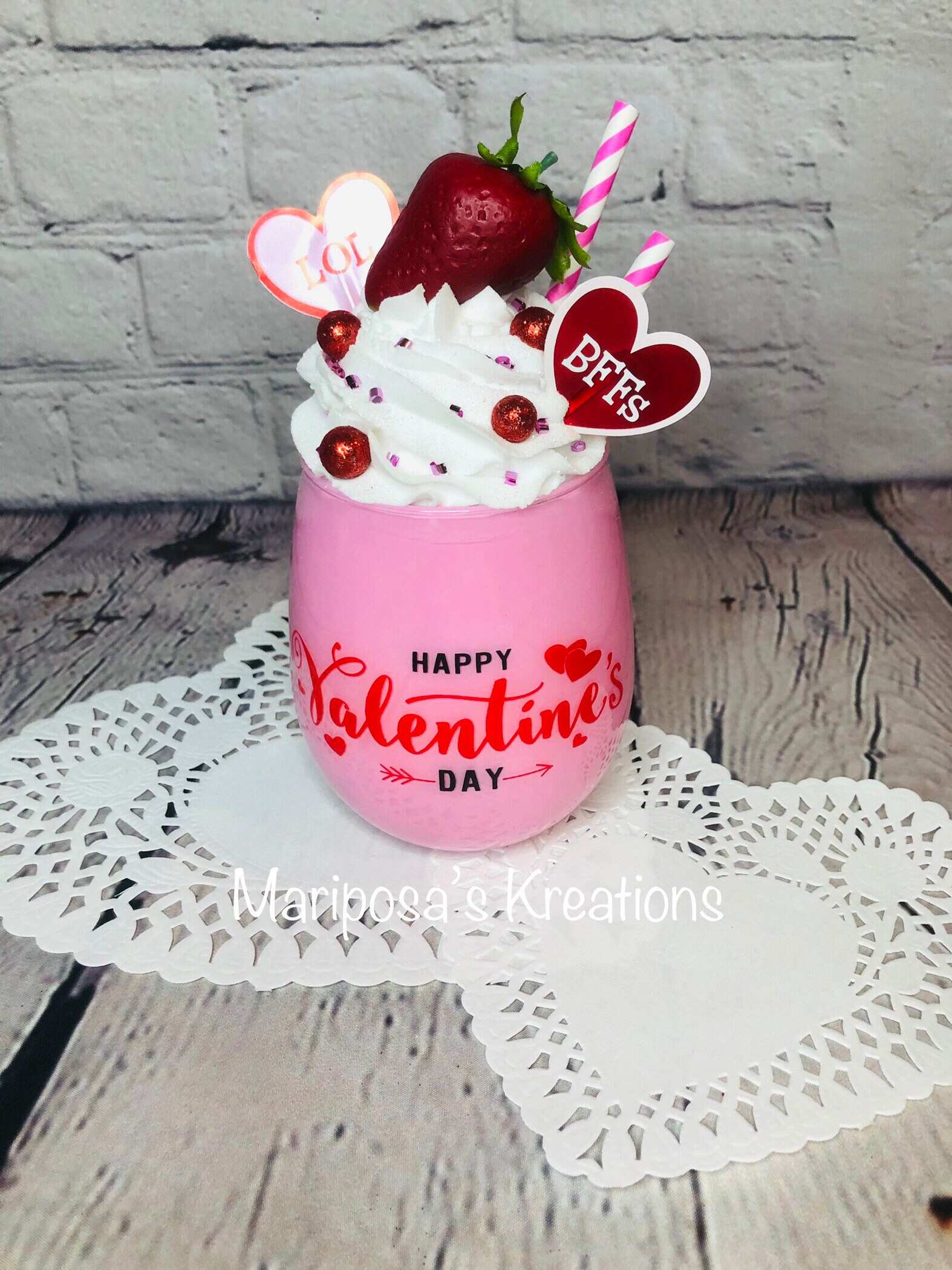 Fake Smoothie-Fake StrawberryFake Frappe-Fake Shake-Valentines Day-Love ...