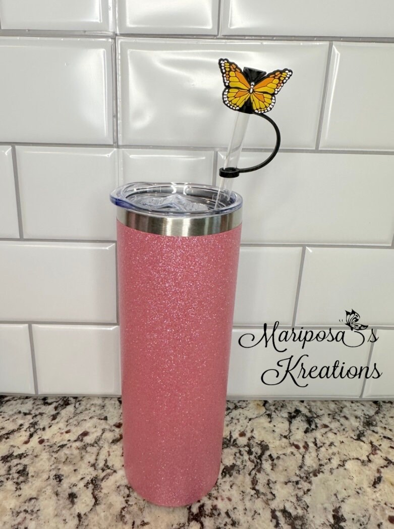 Butterfly Straw Topper-donut-straw Topper-drink Straw - Etsy
