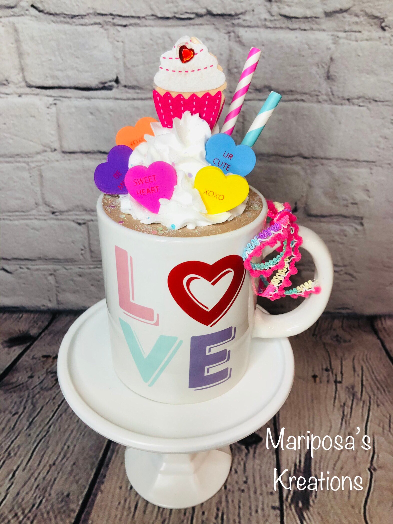 Fake Coffee-fake Latte-fake Cocoa-true Love-valentine’s Day-amor-photo ...