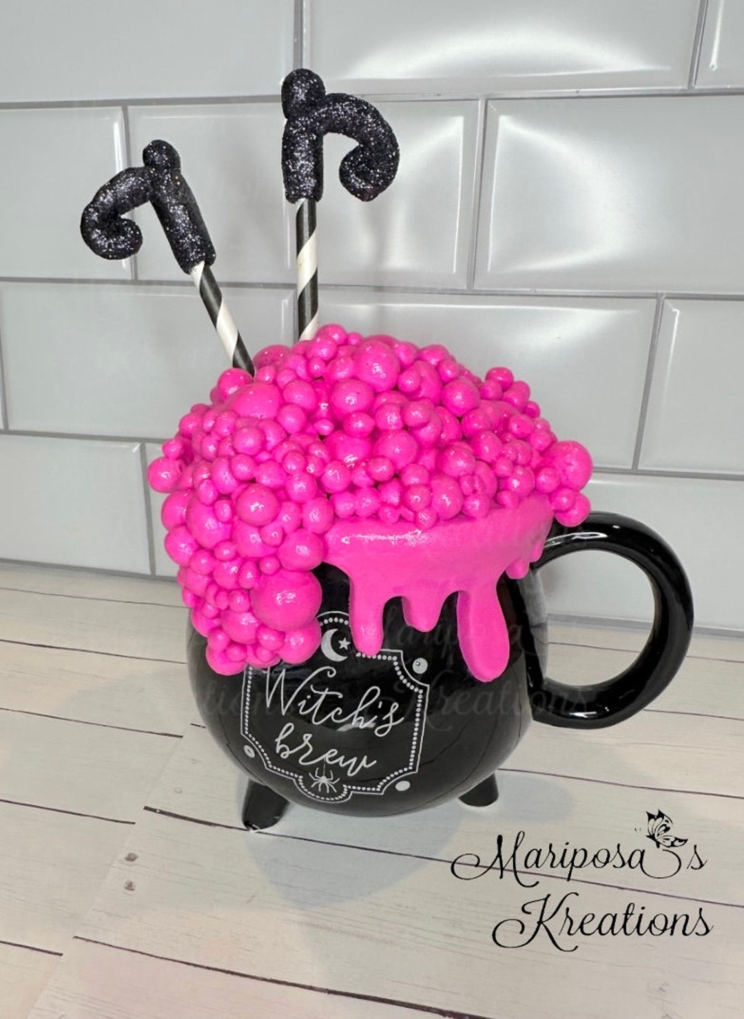 Witch Cauldron-fake Bake-halloween Decor-witch-tier Tray-coffee Bar ...