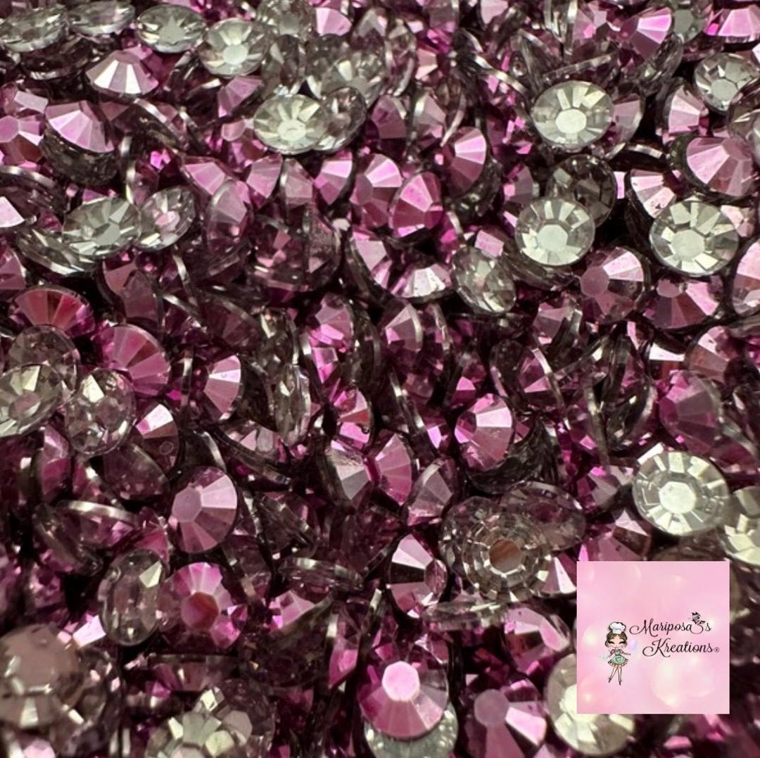 Metallic Rhinestones-5mm-bling-gems~supply~30 Grams~craft Supplies~ss20 ...