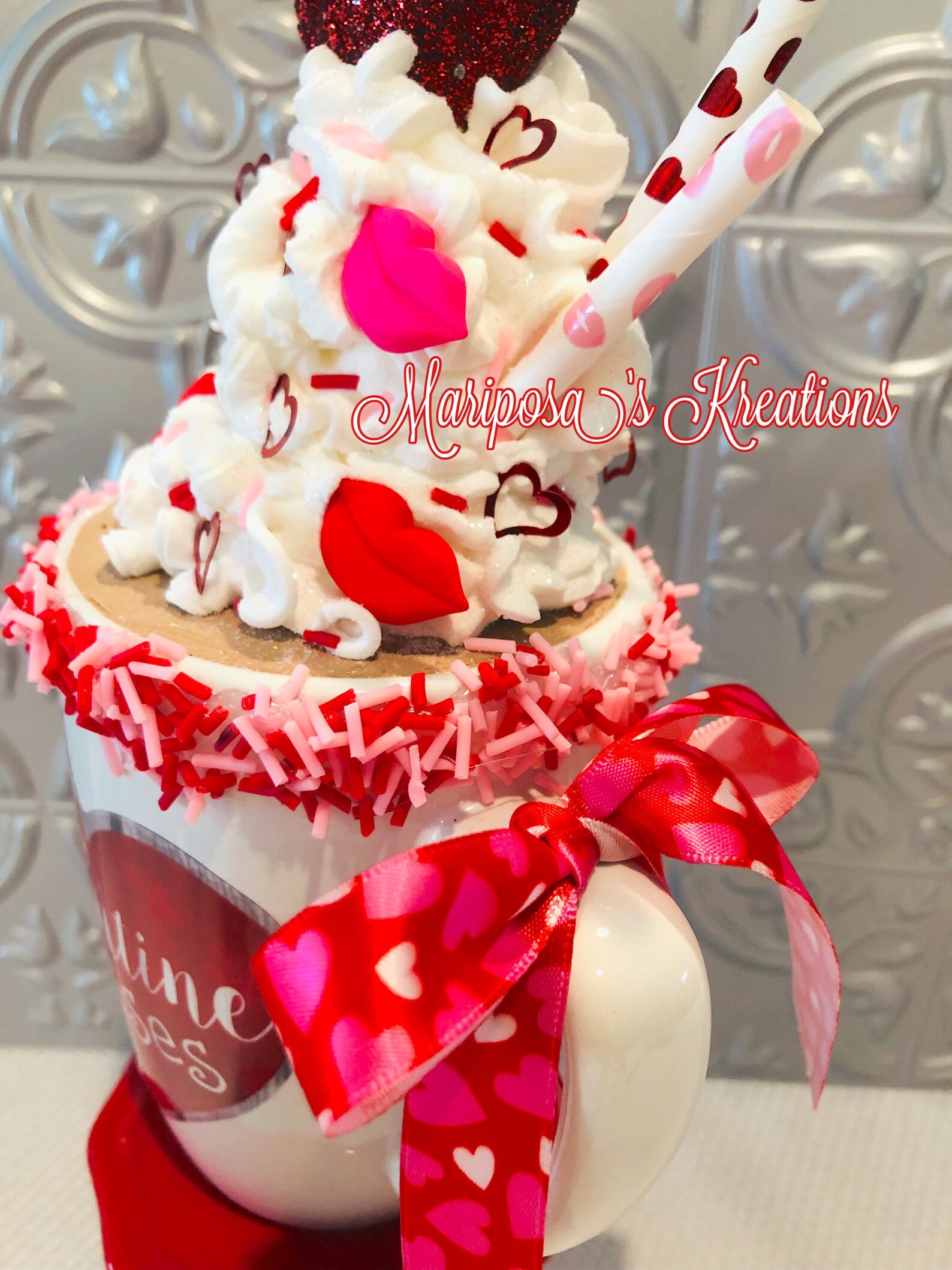 Valentines Day-fake Coffee-fake Latte-fake Frappe-fake Drink-fake Food ...