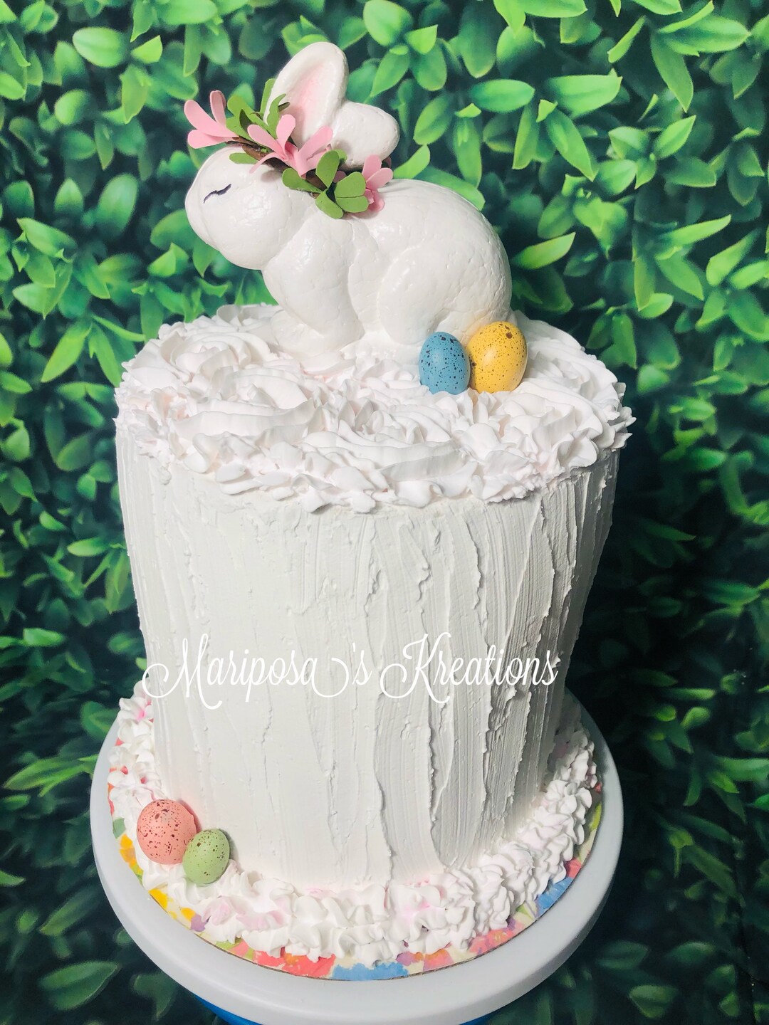 Easter Bunny Fake Cake-holiday-display-kitchen-decor-gift-easter Eggs ...