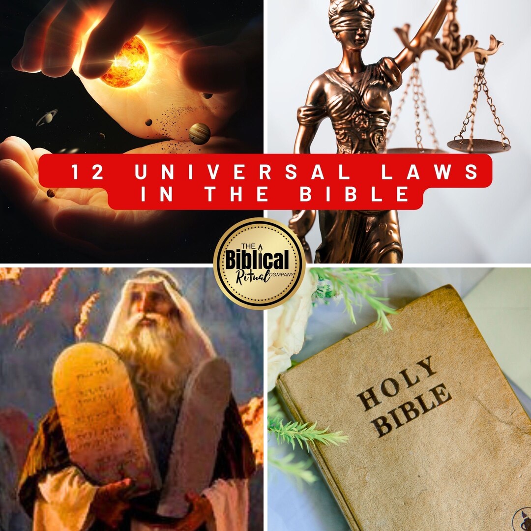 The 12 Universal Laws in the Bible, Instant Printable, Magic in the ...