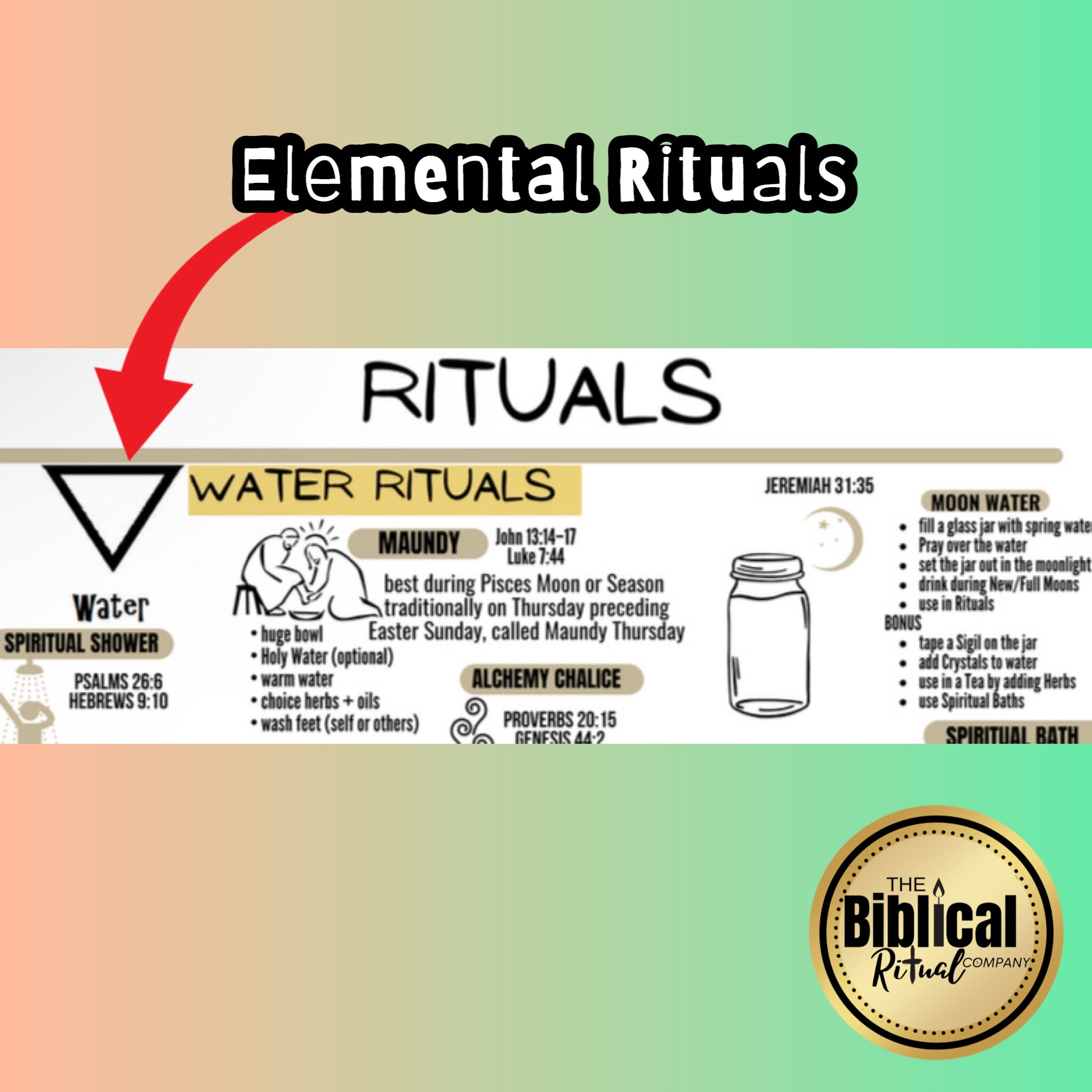 50 Bible Rituals & Spiritual Practices: Elemental Prayers (PDF Download ...