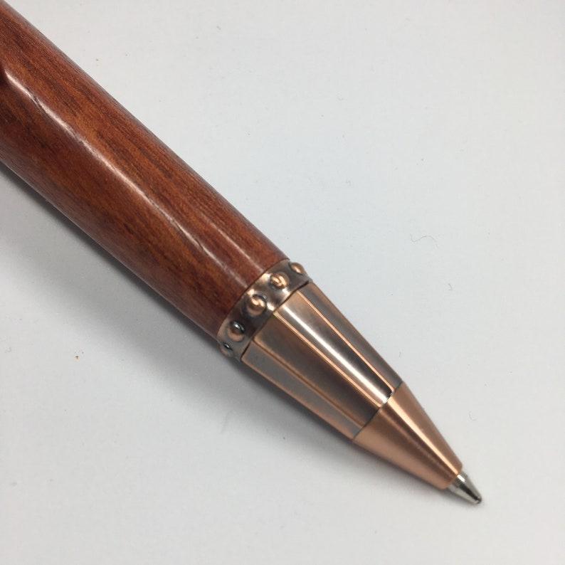 Medieval Wooden Pen Old Copper Finish in Courbaril - Etsy