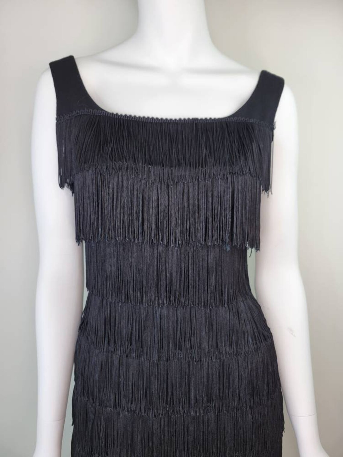 Vintage 1960s Wool Fringe Mini Dress Size S / 60s Fringe - Etsy