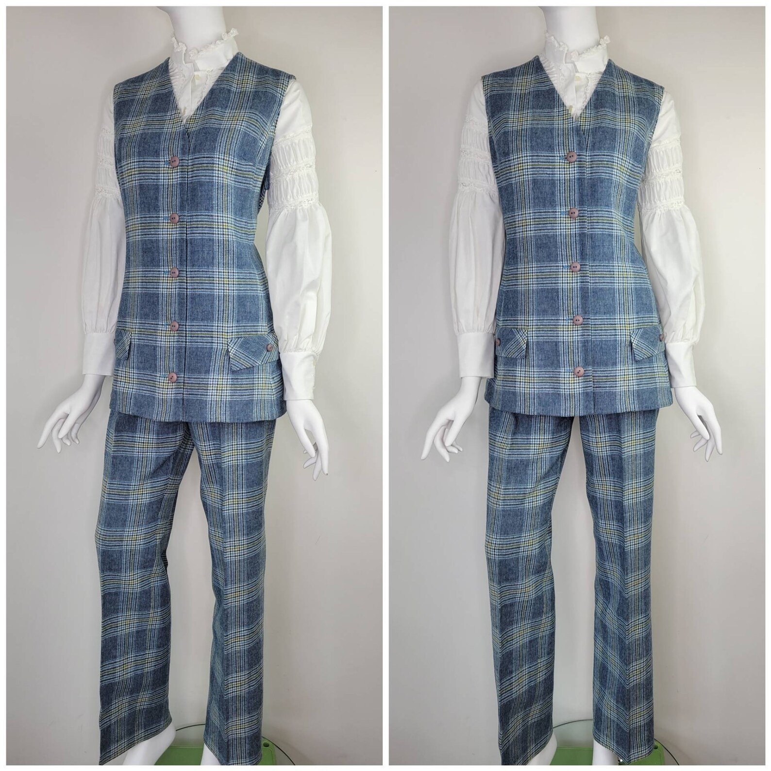 Vintage 1960s Pendleton Plaid 4 Piece Set Pant Suit Skirt - Etsy