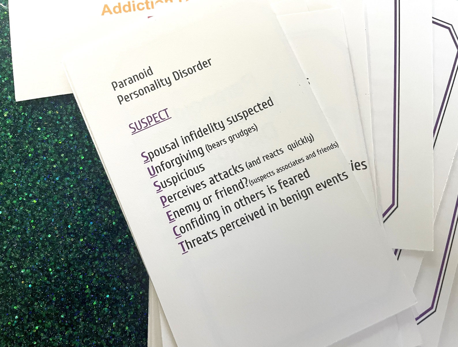 Mnemonics for DSM Diagnosis PDF for Flashcards - Etsy