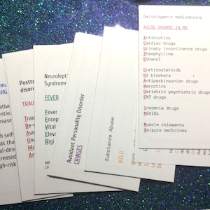 Mnemonics for DSM Diagnosis PDF for Flashcards - Etsy