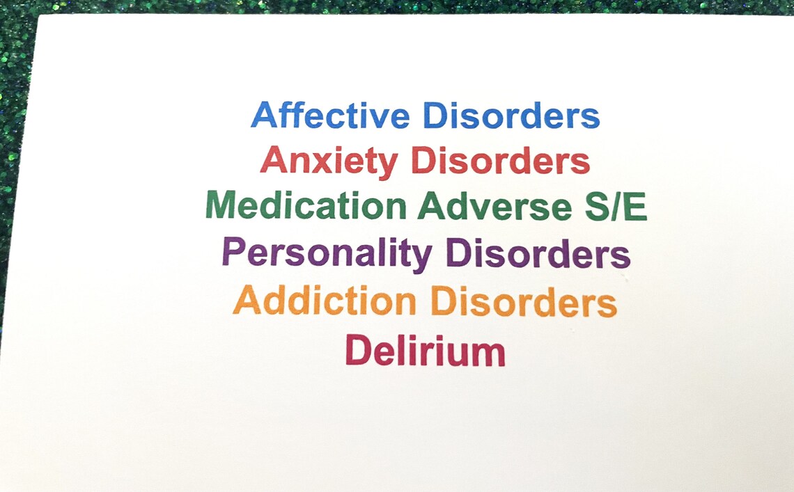 Mnemonics for DSM Diagnosis PDF for Flashcards - Etsy