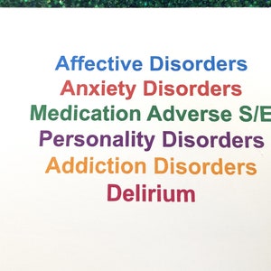 Mnemonics for DSM Diagnosis PDF for Flashcards - Etsy