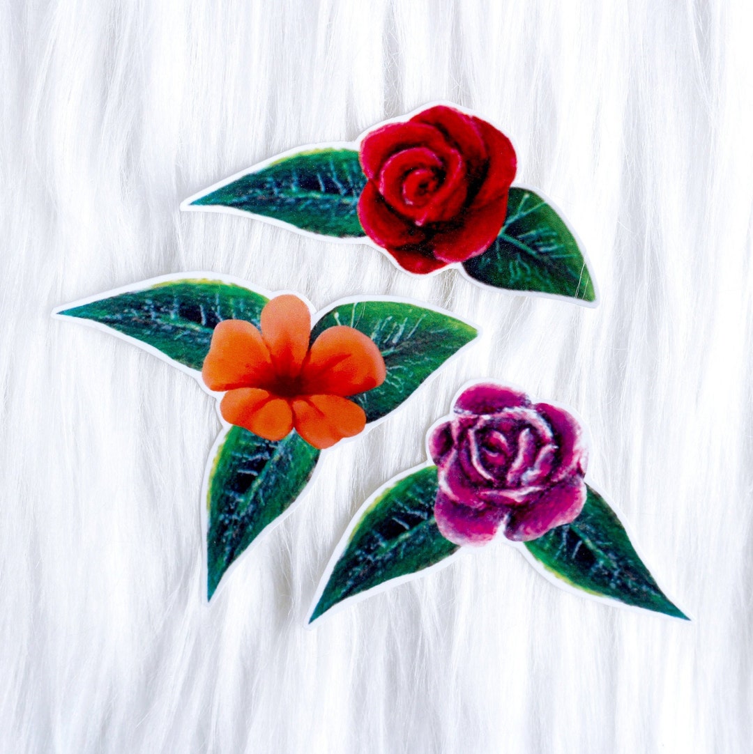 Flowers Sticker Pack, Flowers Sticker Set, Floral Stickers, Sticker ...
