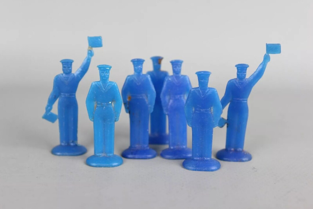 Set Vintage Soviet Toy Soldier Original Military Army USSR ACTION ...