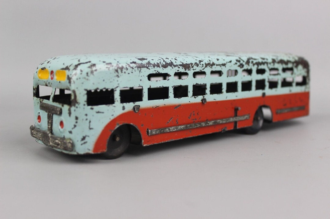 Vintage Tin Toy Soviet Collectible Tin Toy Bus Collectible Car Vitebsk ...