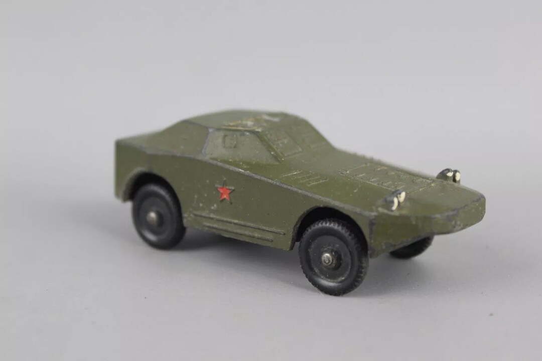 Vintage Soviet Tin Toy Car BTR TANK Military ARMY Vehicle Ussr WW2 ...