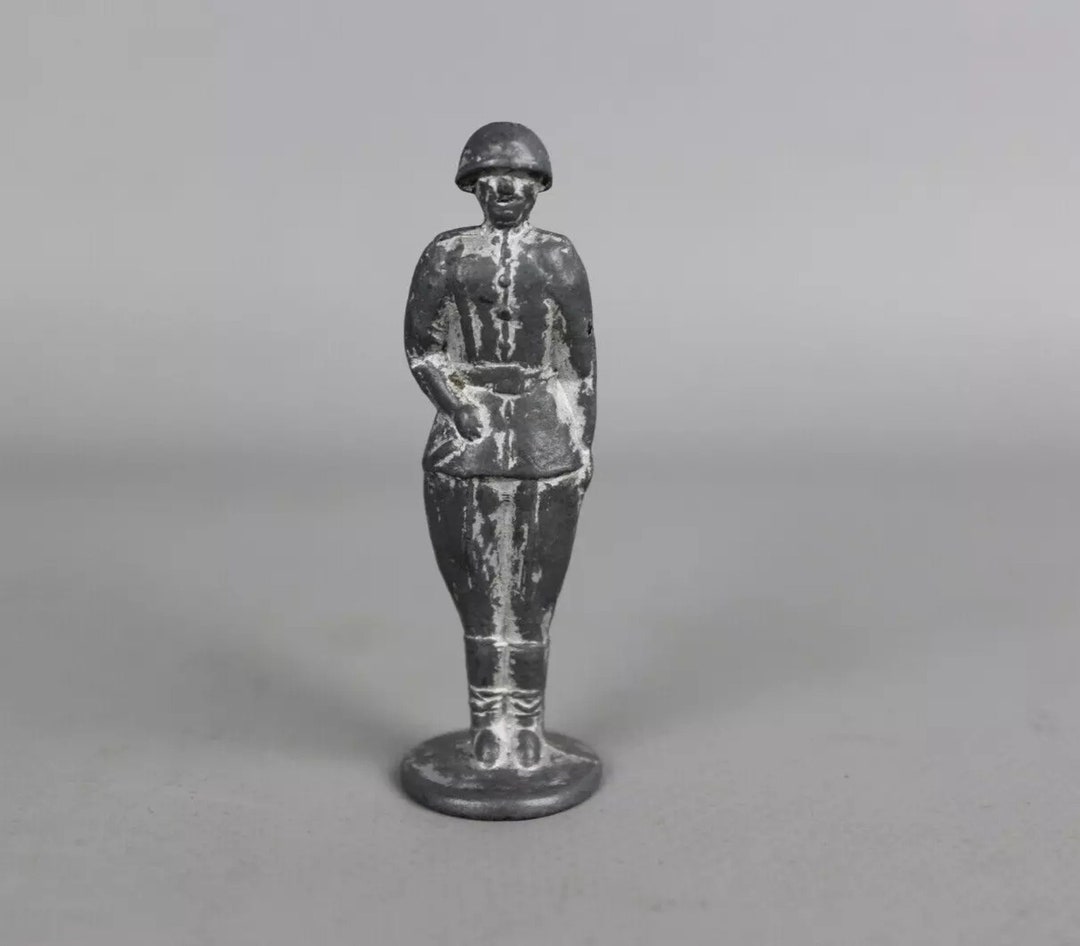 Soviet Army Tin Toy Soldier Military Vintage USSR Tin Toy ACTION FIGURE ...