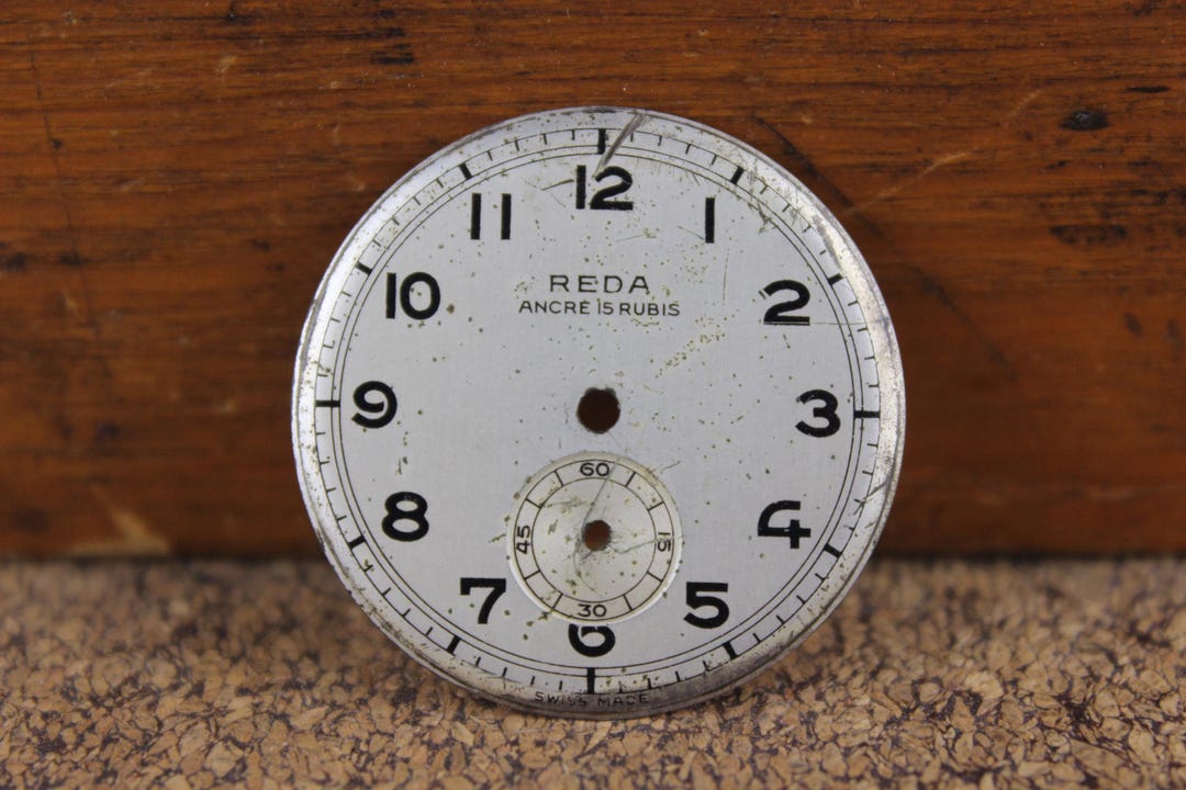 Original Dial Reda Swiss Watch Parts Vintage Swiss Watch Military Swiss ...