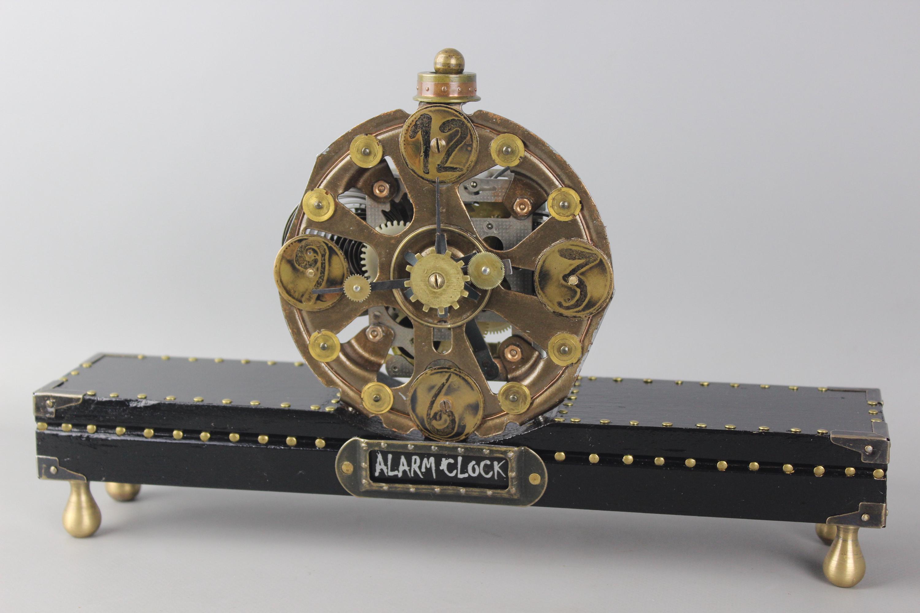 Steampunk Watch Steampunk Clock Skeleton Alarm Exclusive Clock Unique ...