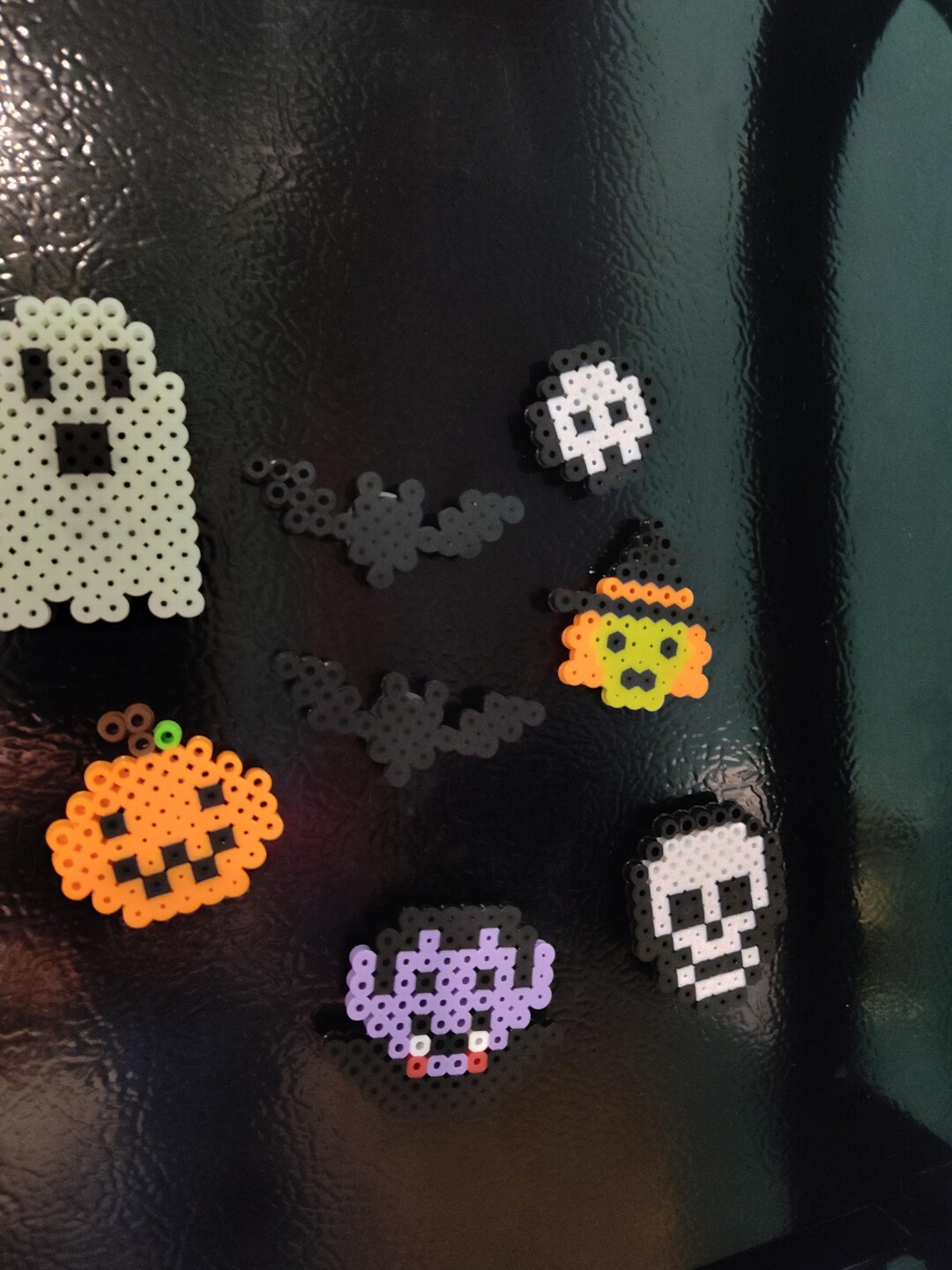 Halloween Perler Bead Magnet Collection Set of 8 Perler Bead Magnets - Etsy