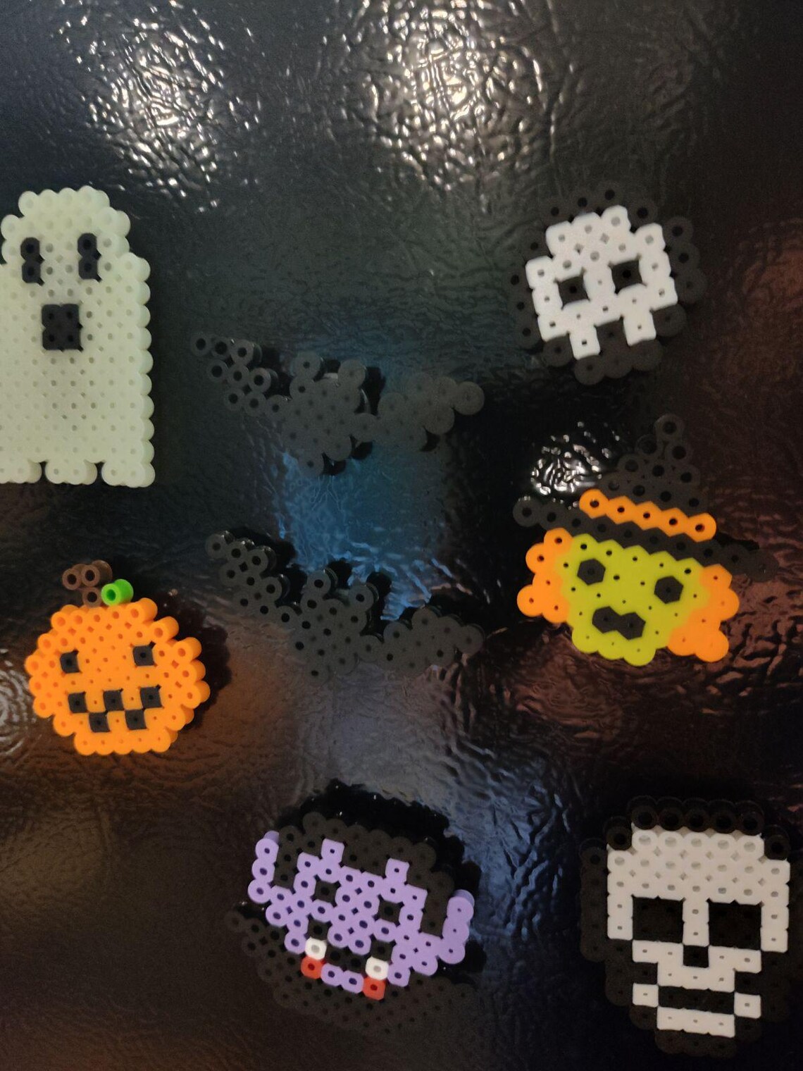 Halloween Perler Bead Magnet Collection Set of 8 Perler Bead Magnets - Etsy