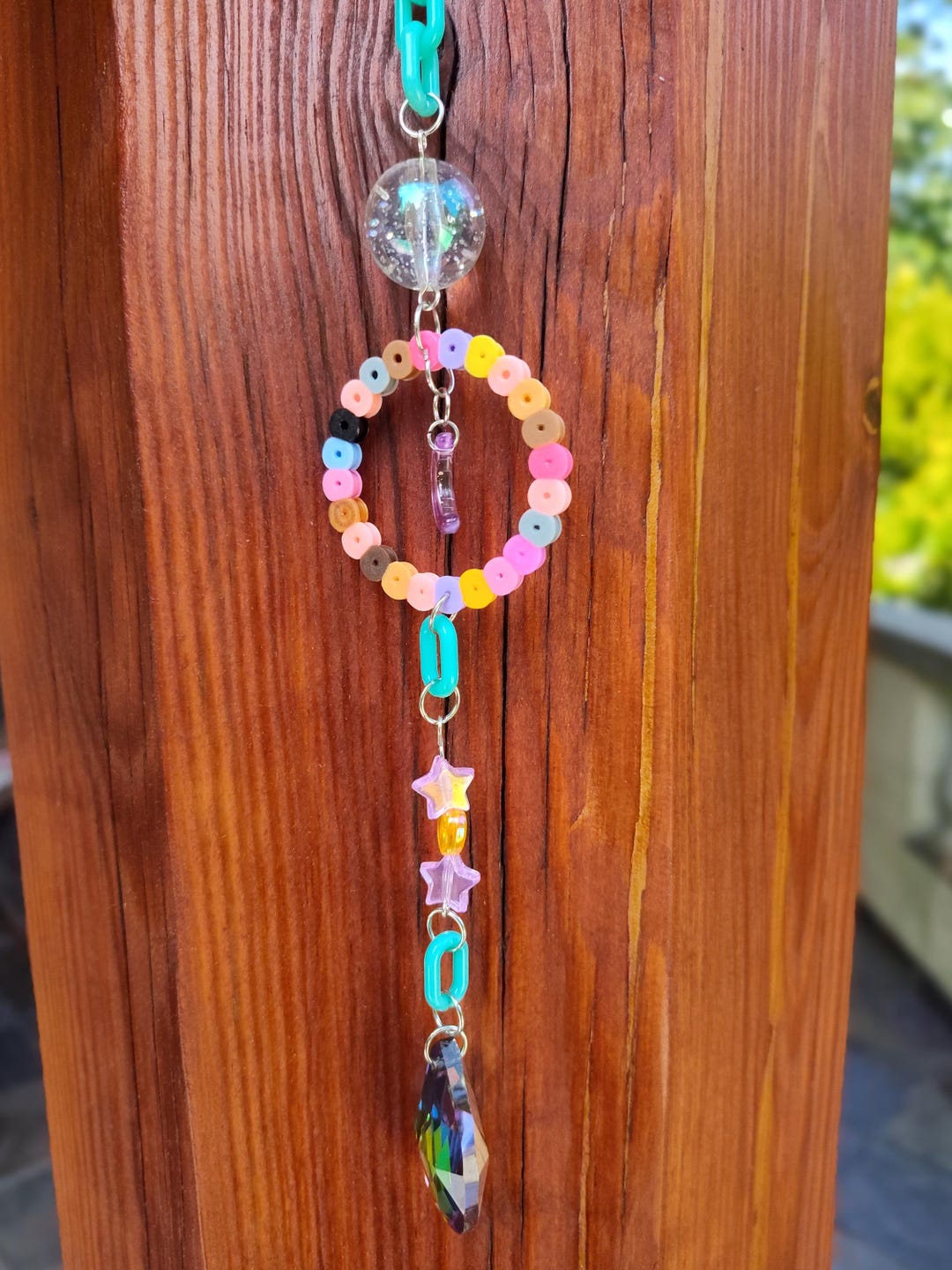 Suncatcher 5 Moon Stars Perler Beads - Etsy