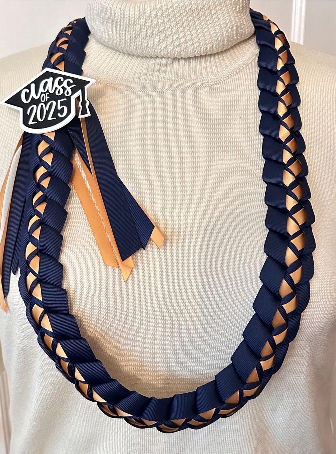 Customizable Graduation Ribbon Lei | Class of 2025 | Seniors ...